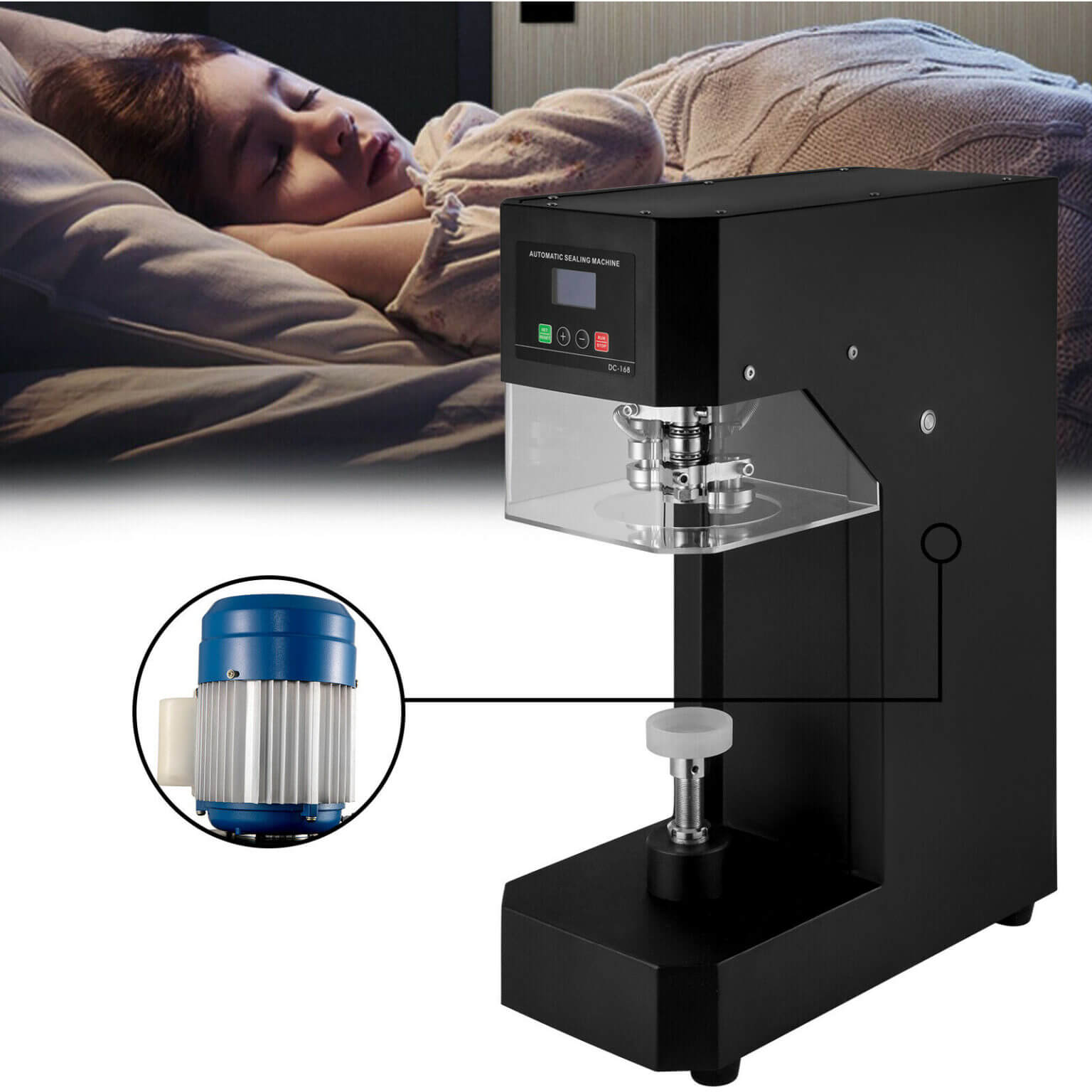 Selladora de lata control automático - distribución ARC